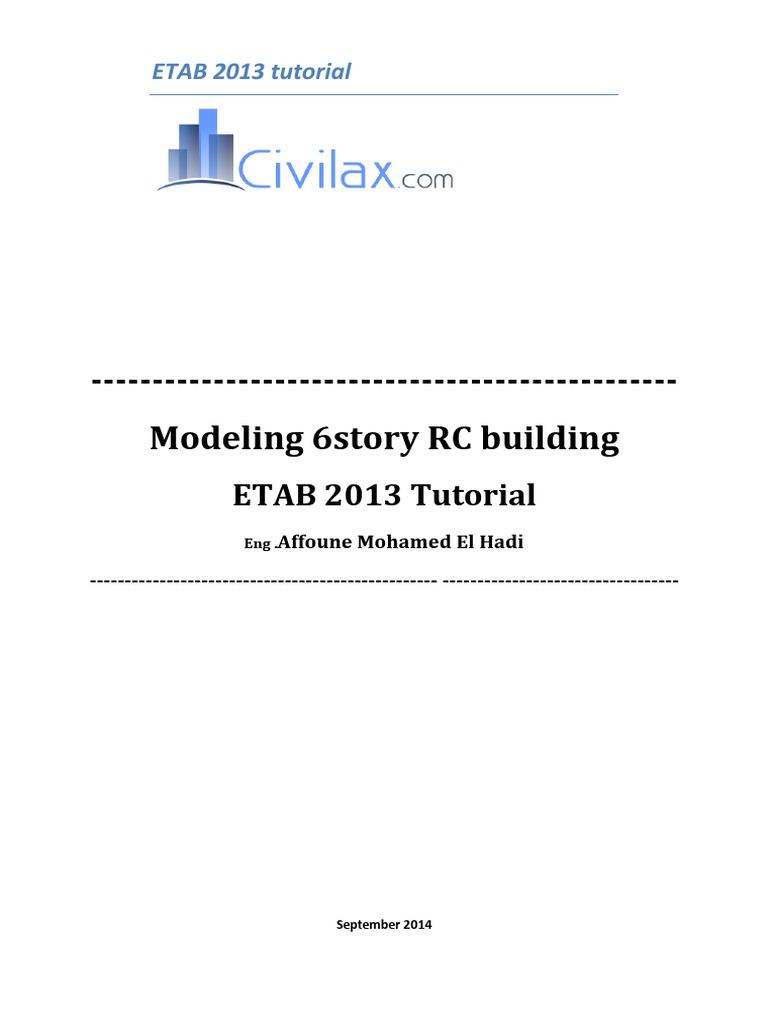 Modeling 6 Story RC Building Etabs 2013 Tutorial PDF | PDF | Beam ...