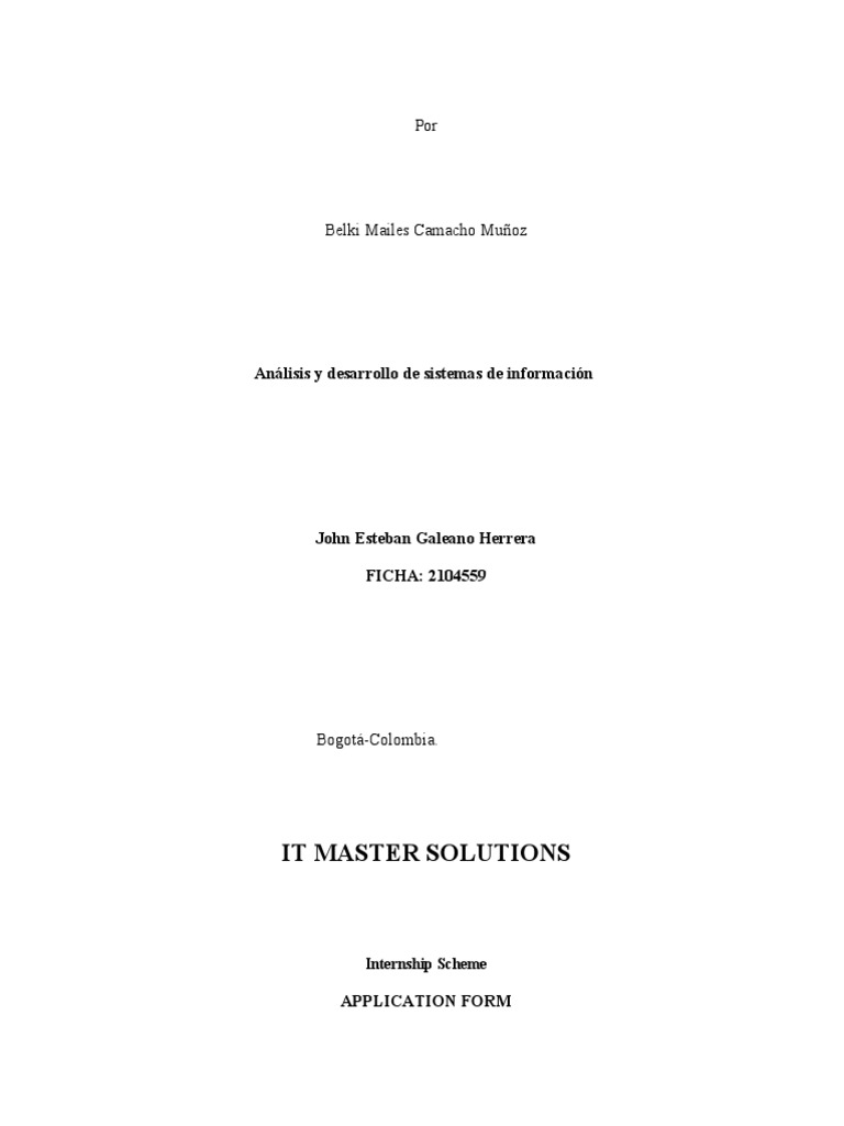 Formato-Internship - Application - Form A Terminado | Download Free PDF | Academic Degree ...