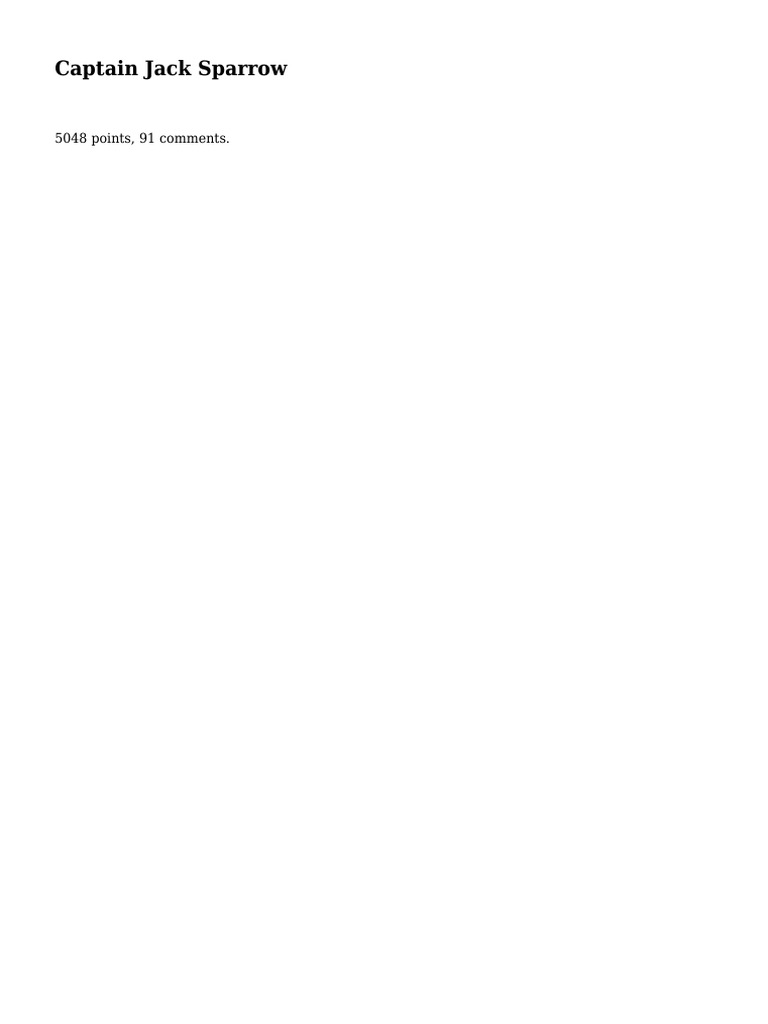 Captain Jack Sparrow | PDF