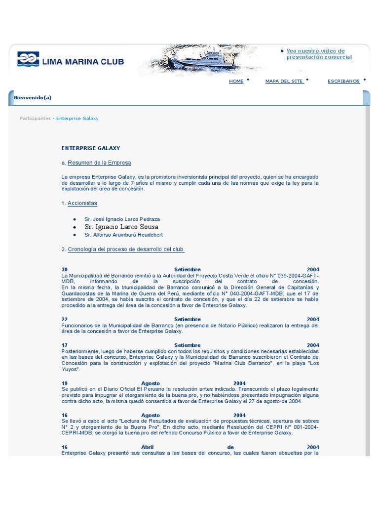 Lima Marina Club | PDF | Gobierno