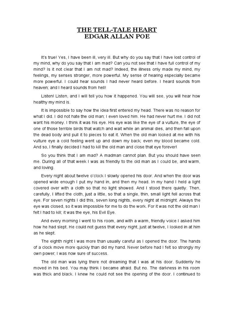 The Tell Tale Heart | PDF