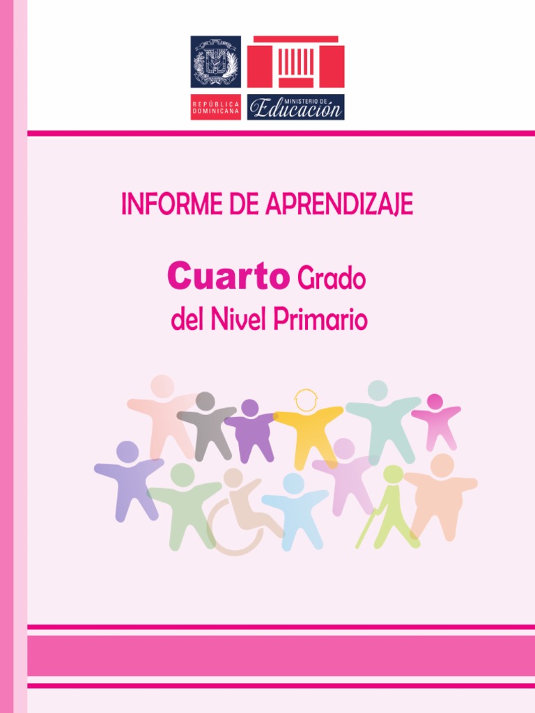 Informe de Aprendizaje 4to. Grado | PDF | República Dominicana | Evaluación