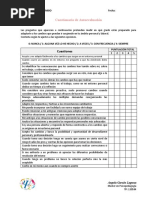 Escala de Apreciación Autocuidado | PDF