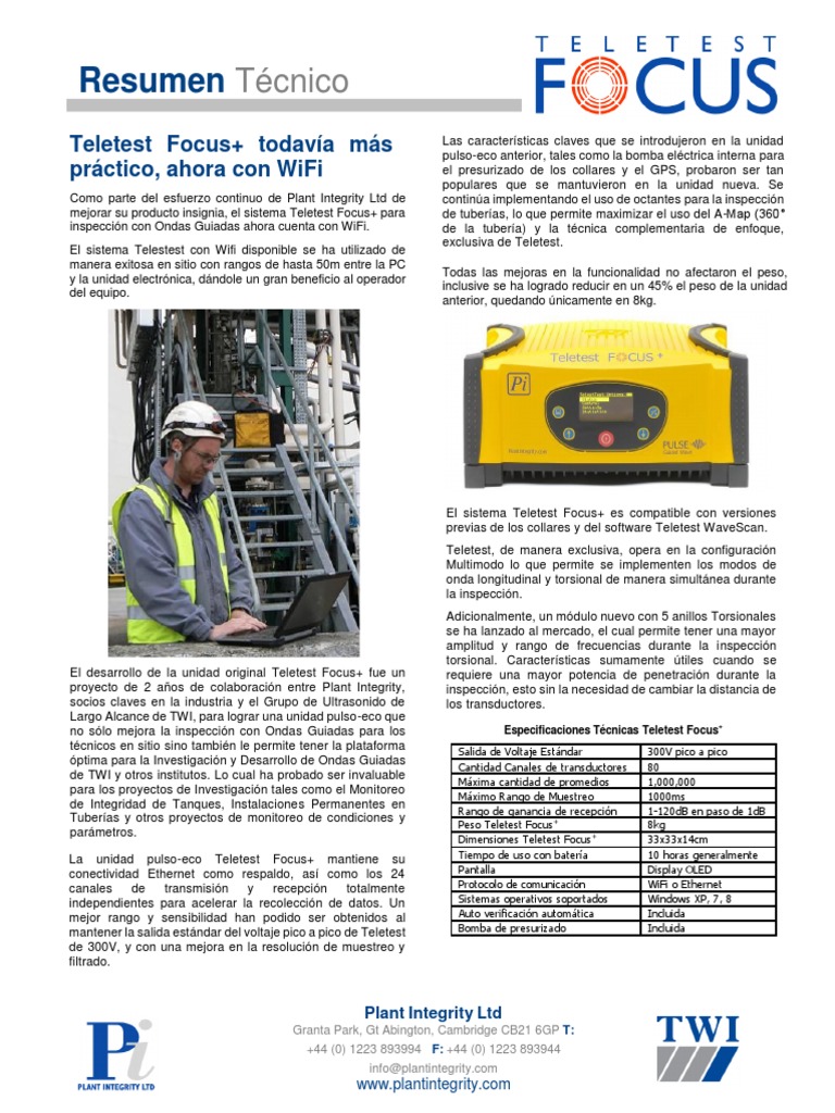 Teletest Focus + WiFi - Español | PDF | Electrónica | Informática
