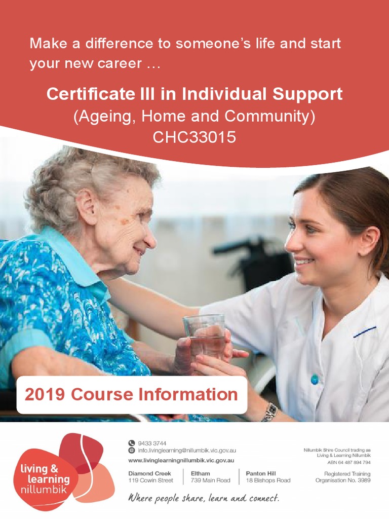 Information Book CHC33015 Cert III Individual Support Ageing HACC 2019 ...