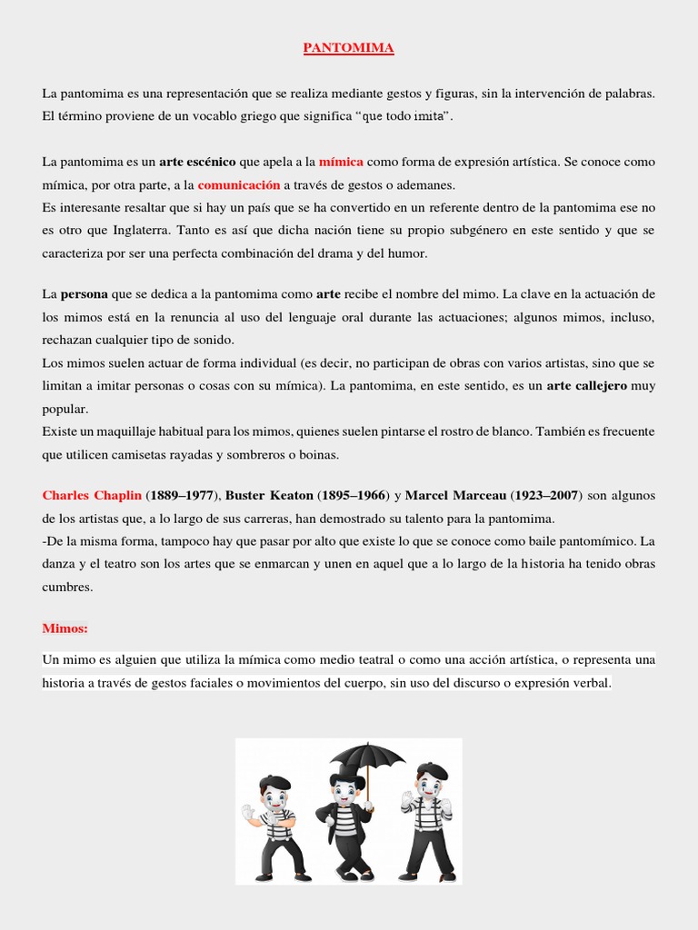 PANTOMIMA | PDF