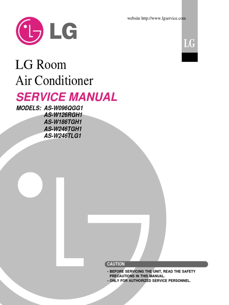 Room Air Conditioner: Service Manual | PDF | Air Conditioning | Mains ...