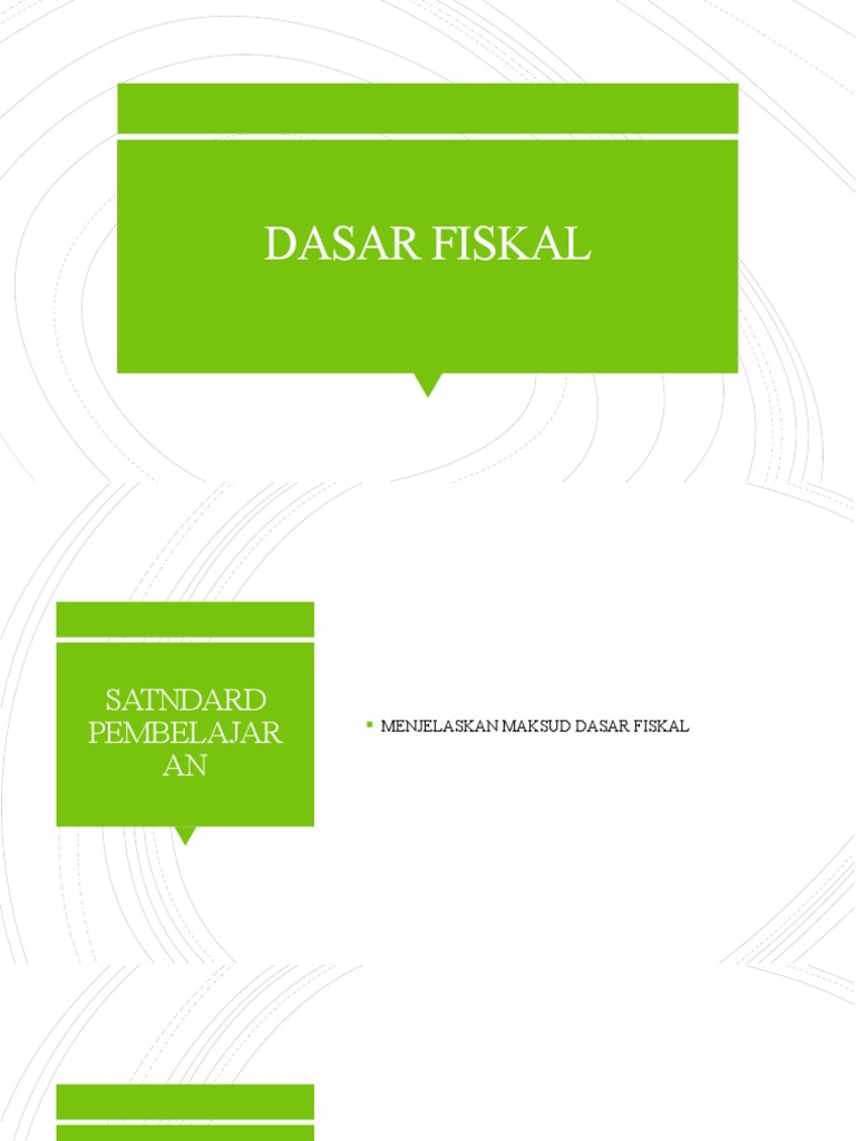 09 Dasar Fiskal | PDF
