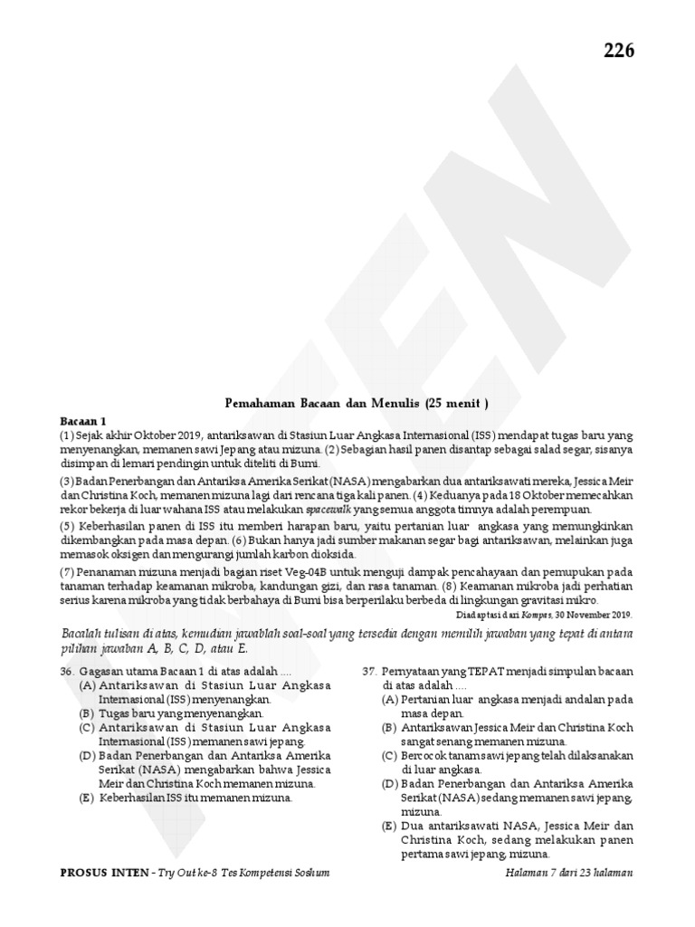 SOAL Inten PDF | PDF