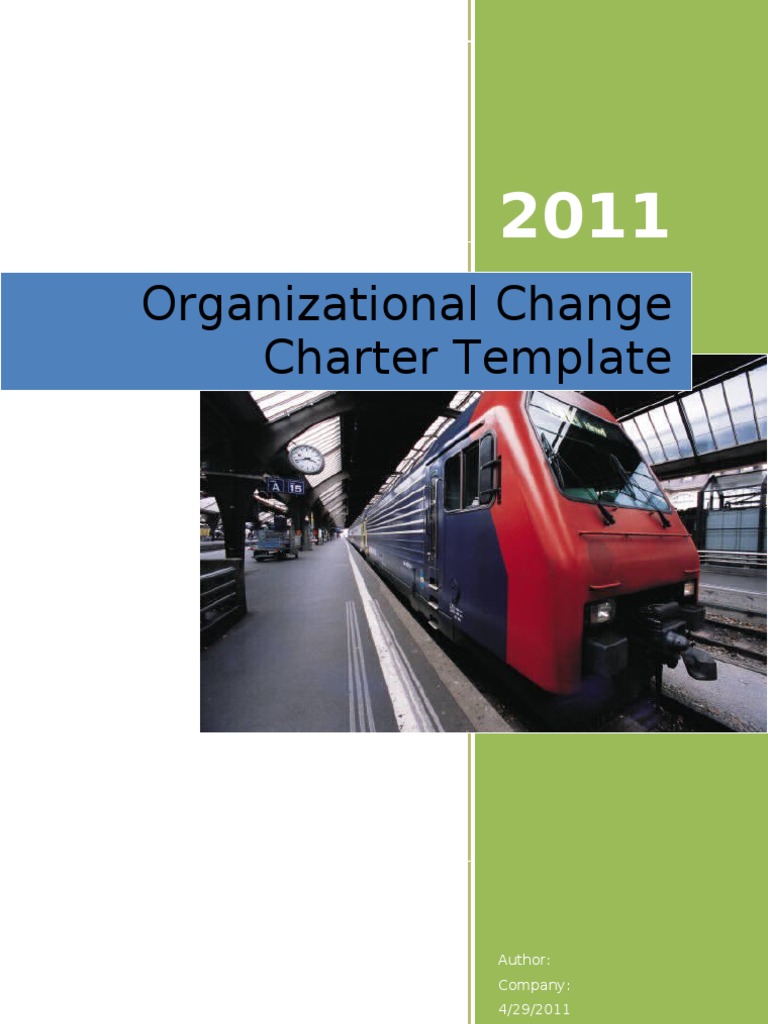 Organization Change - Project Charter Template | PDF | Computers