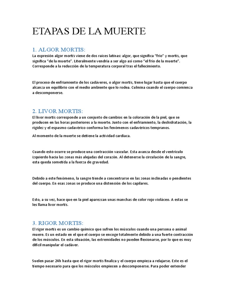 Etapas de La Muerte | PDF | Filosofía | Historia