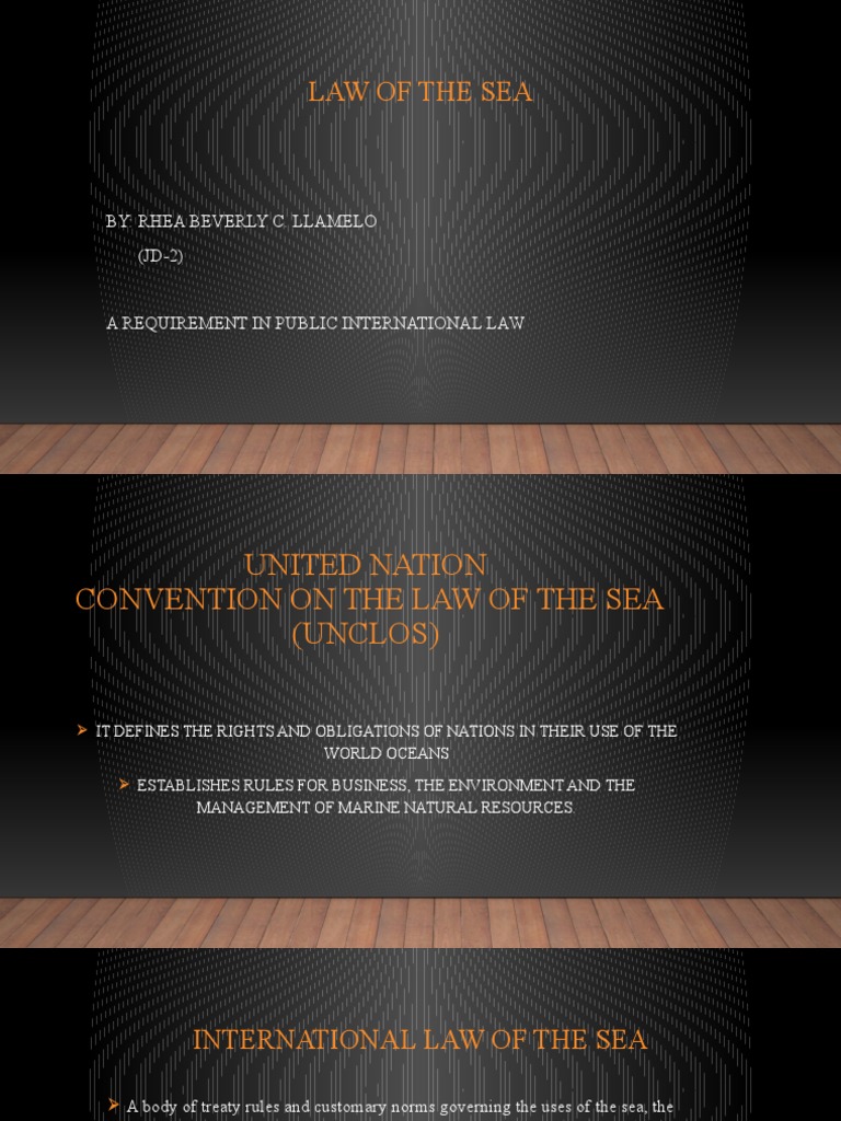 The Law of The Sea (Unclos) | PDF | Territorial Waters | Exclusive ...