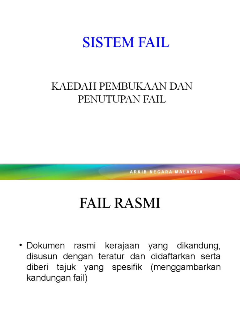 Sistem Fail | PDF