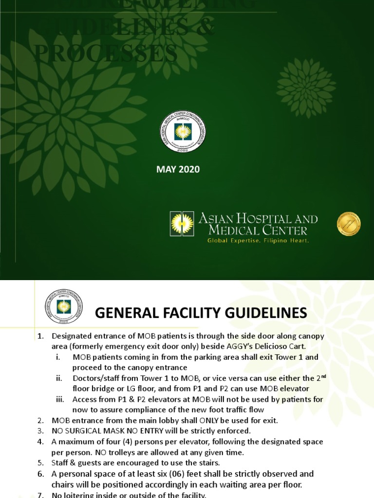 MOB MECQ Guidelines | PDF | Personal Protective Equipment | Medical ...