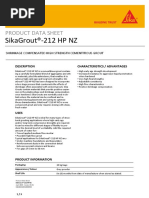 Method of Statement For Sika Grout-215 | PDF | Concrete | Water