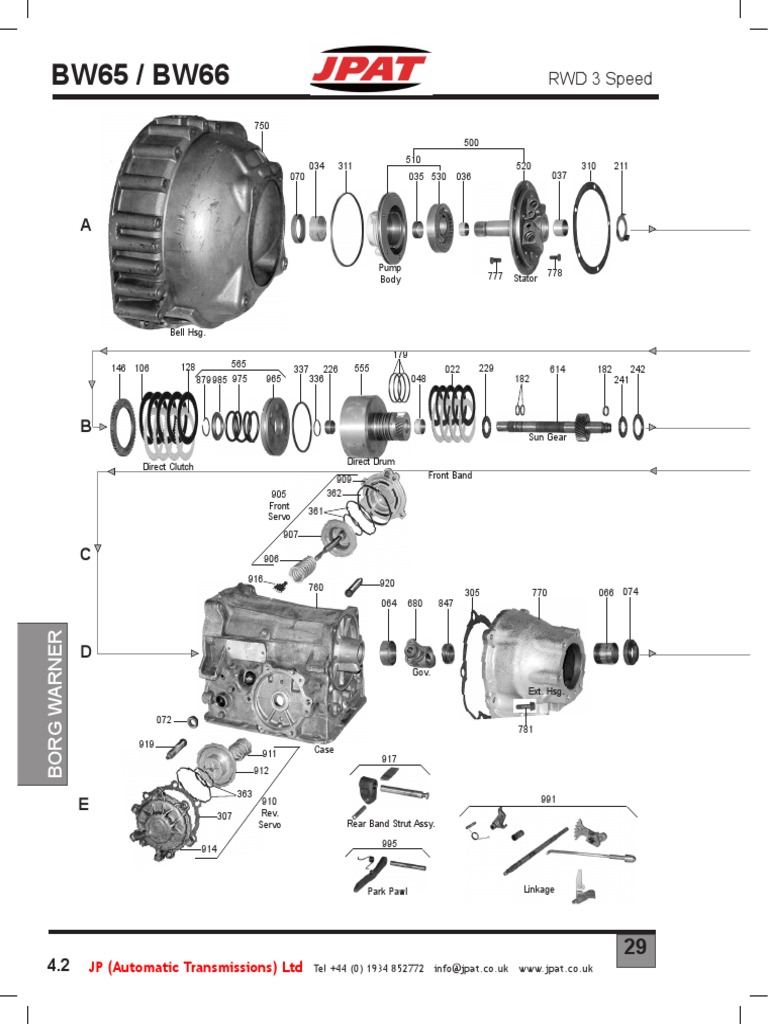 BW65 / BW66: RWD 3 Speed | Download Free PDF | Clutch | Automatic ...