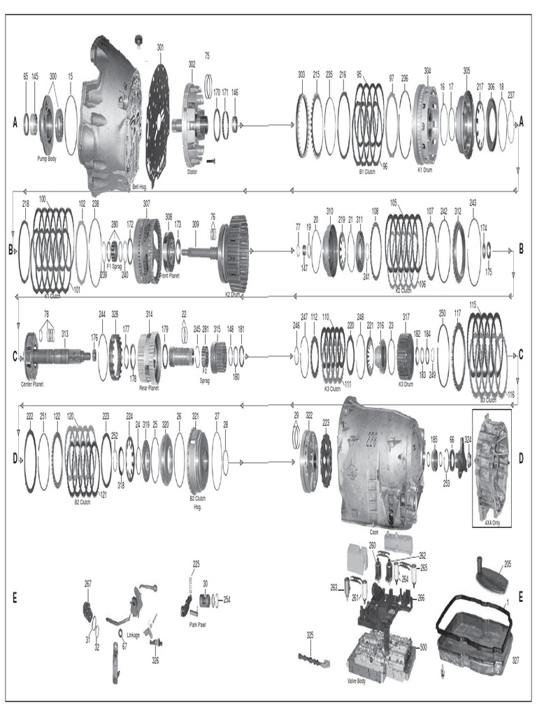 Stator Bell Hsg. Pump Body B1 Clutch K1 Drum | PDF | Vehicle Technology ...