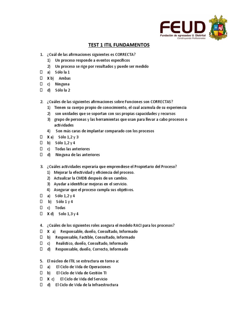 Ejercicios Mod 1 y 2 | PDF | Itil | Informática