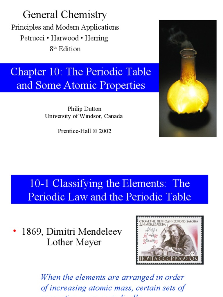 General Chemistry: Chapter 10: The Periodic Table and Some Atomic ...