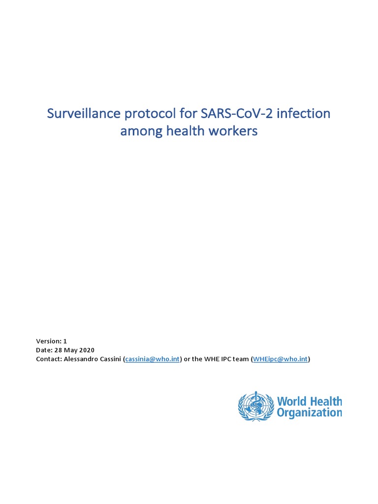 WHO 2019 NCoV HCW Surveillance Protocol 2020.1 Eng | PDF | Health ...