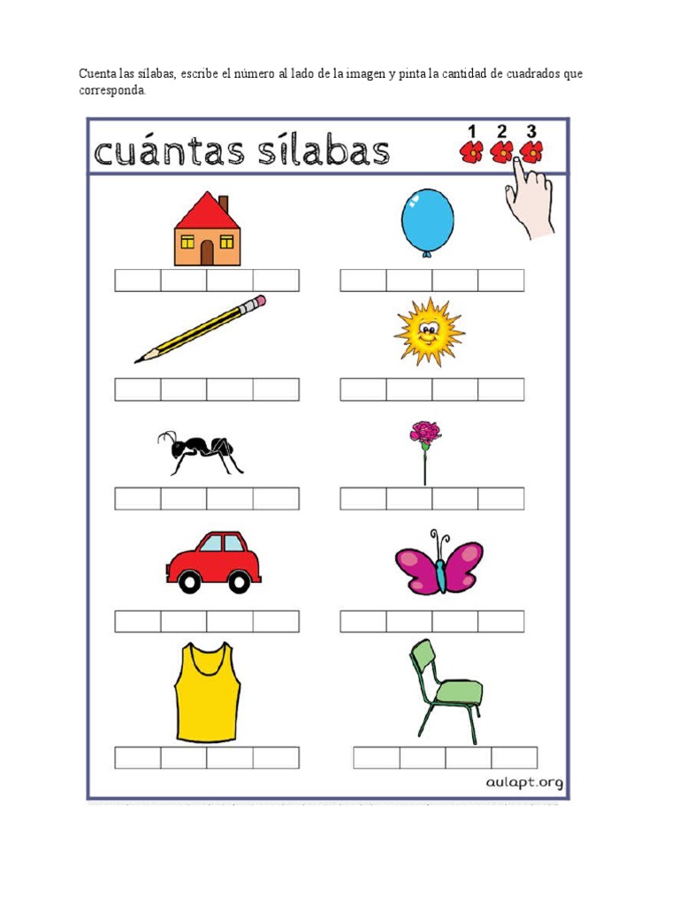 Cuenta La Sílabas | PDF
