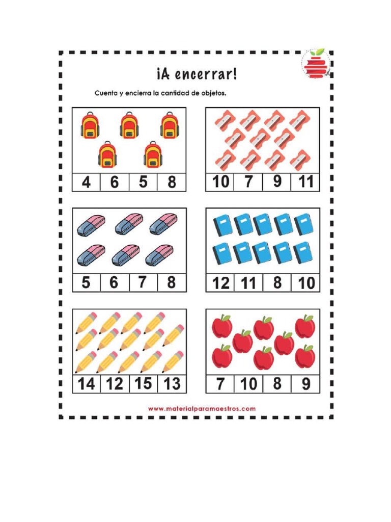 Actividades Numeros Hasta El 20 | PDF