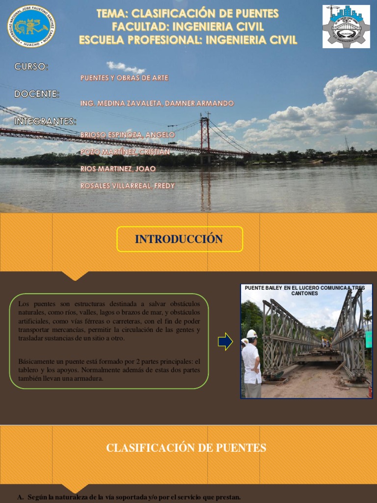 Clasificacion de Puentes | PDF | Puente | Transporte ferroviario