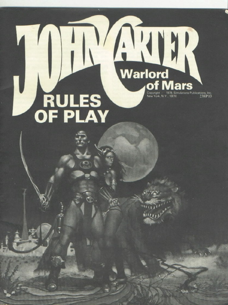 John Carter of Mars Rules of Play | PDF