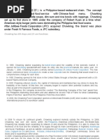 Chowking: History and Origins in the Philippines | PDF | Food Industry ...