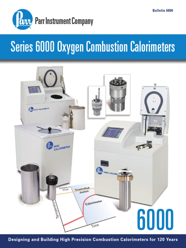 Series 6000 Oxygen Combustion Calorimeters: Parr Instrument Company ...