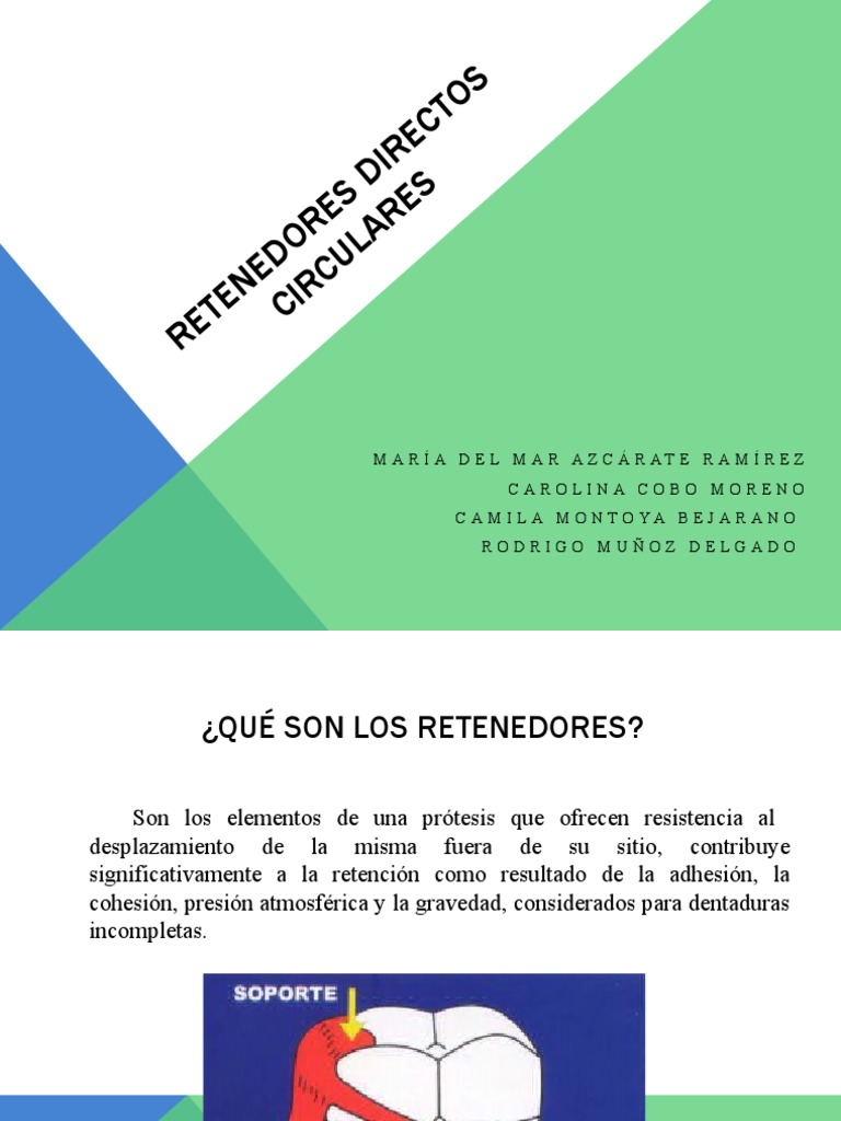 Tipos de Retenedores Directos en PPR | PDF | Dentadura postiza ...
