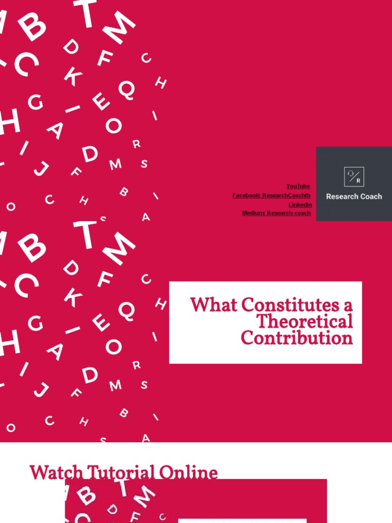 What Constitutes Theoretical Contribution - With Examples | PDF ...