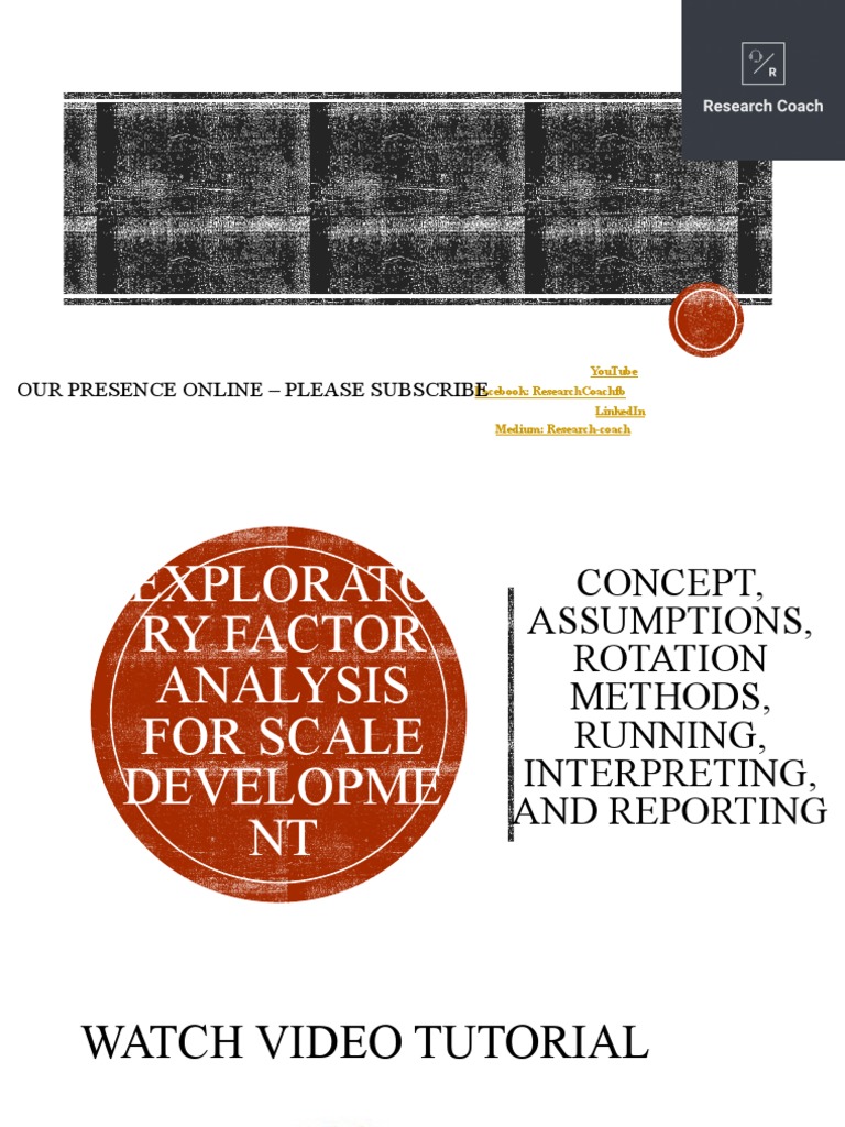 Exploratory Factor Analysis PDF Factor Analysis Statistical Analysis