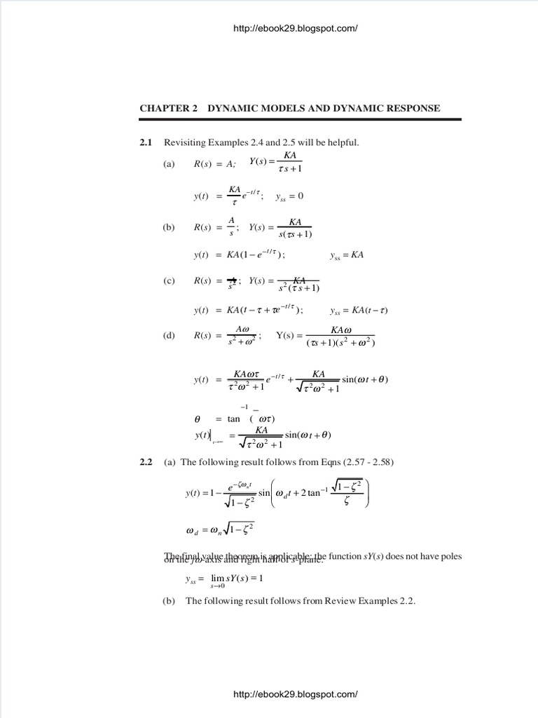 Vdocuments - MX - Control Systems by Nagrath Gopal Solution Manual PDF ...
