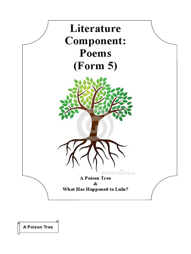 Poems (Form 5) - Notes & Exercise | PDF | William Blake | Anger