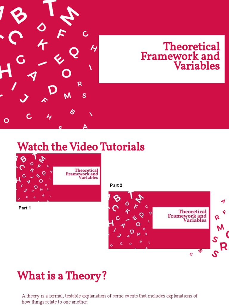 Theoretical Framework and Variables | PDF | Conceptual Model | Theory