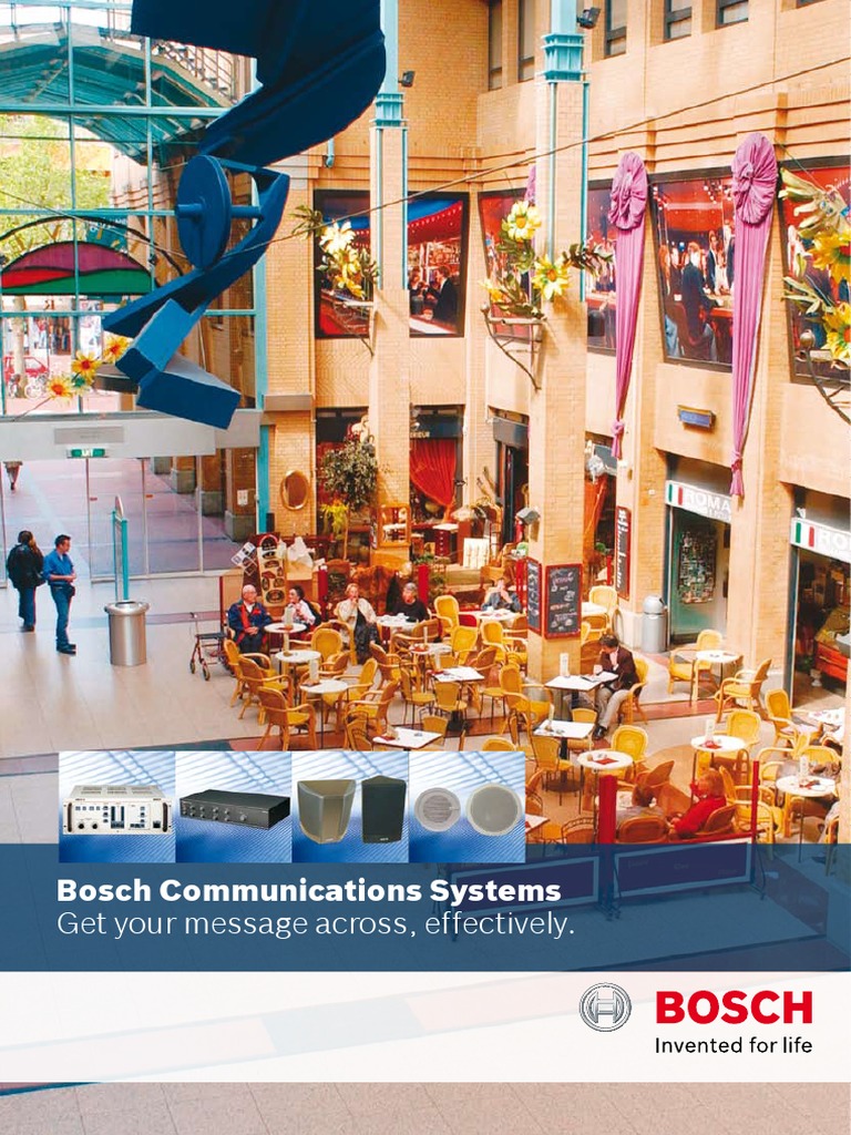Bosch Communications Systems Get Your Message Across, Effectively | PDF ...