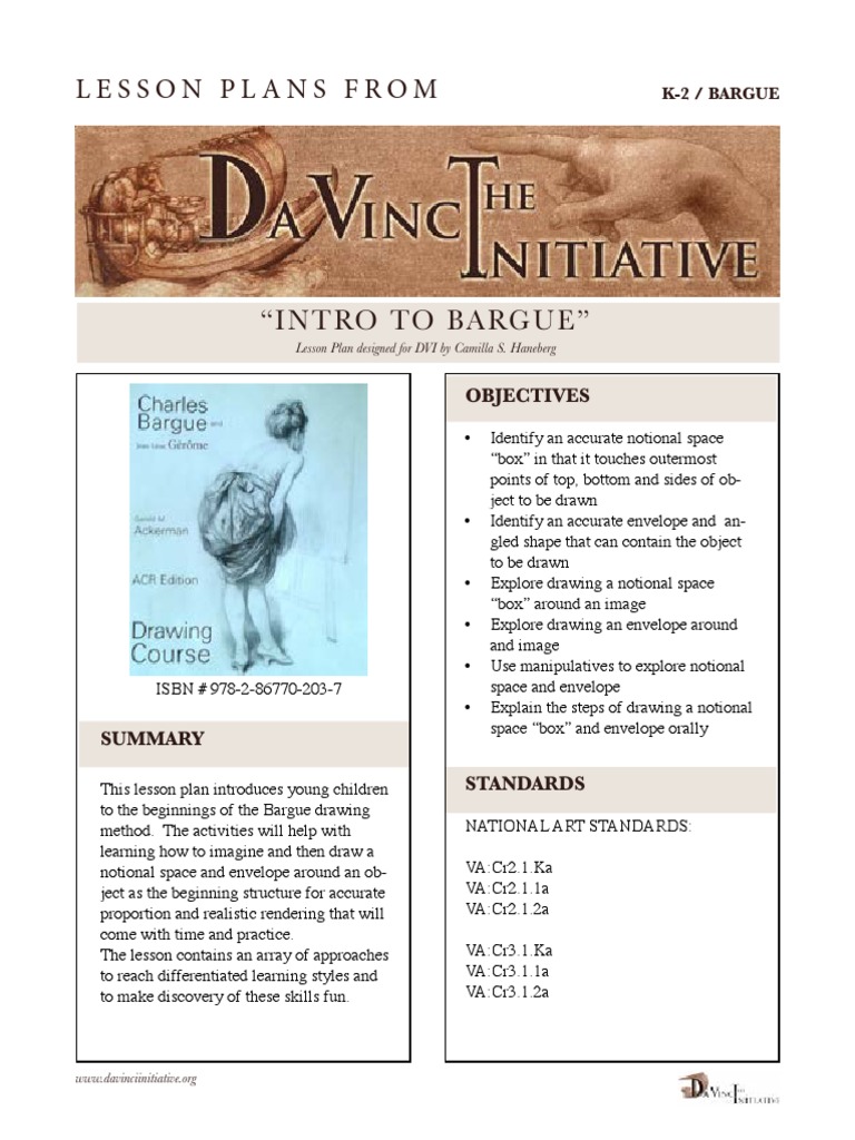 Intro To Bargue k-2 PDF | PDF | Drawing