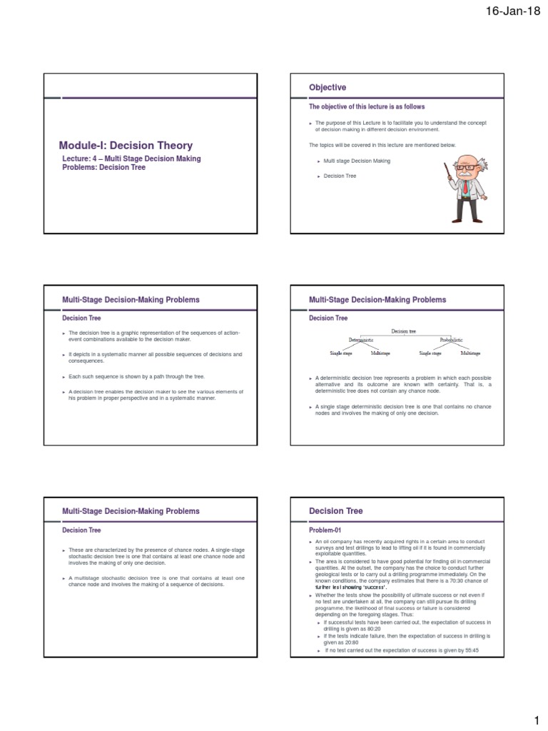 Multi-Stage Decision Tree Modeling | PDF | Expected Value | Decision Making