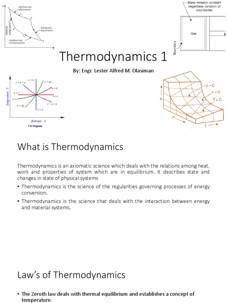 Introduction To Thermodynamic | PDF | Thermodynamic Equilibrium ...