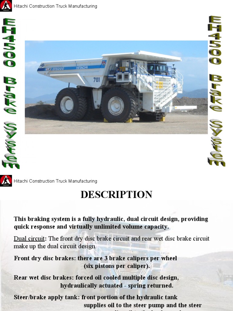 EH4500 Brakes | PDF | Brake | Valve