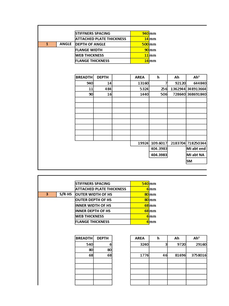 Section Modulus Calculator | PDF | Structural Analysis | Structural ...