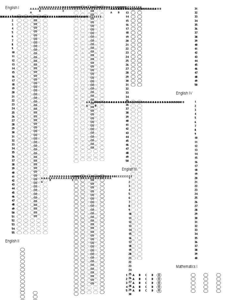 Academic Clinic Upcat Answer Sheet | PDF