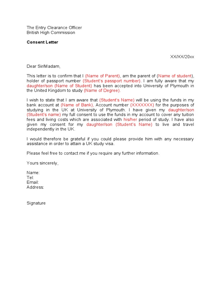 Consent Letter | PDF