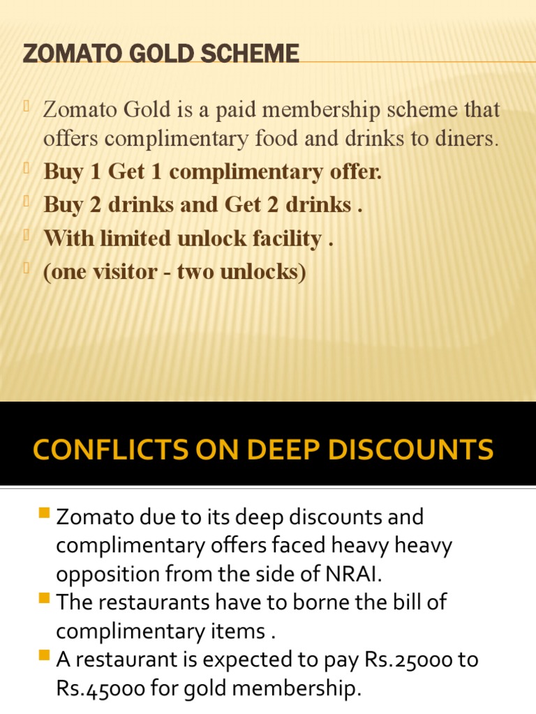 Diners' Guide to Zomato Gold | PDF