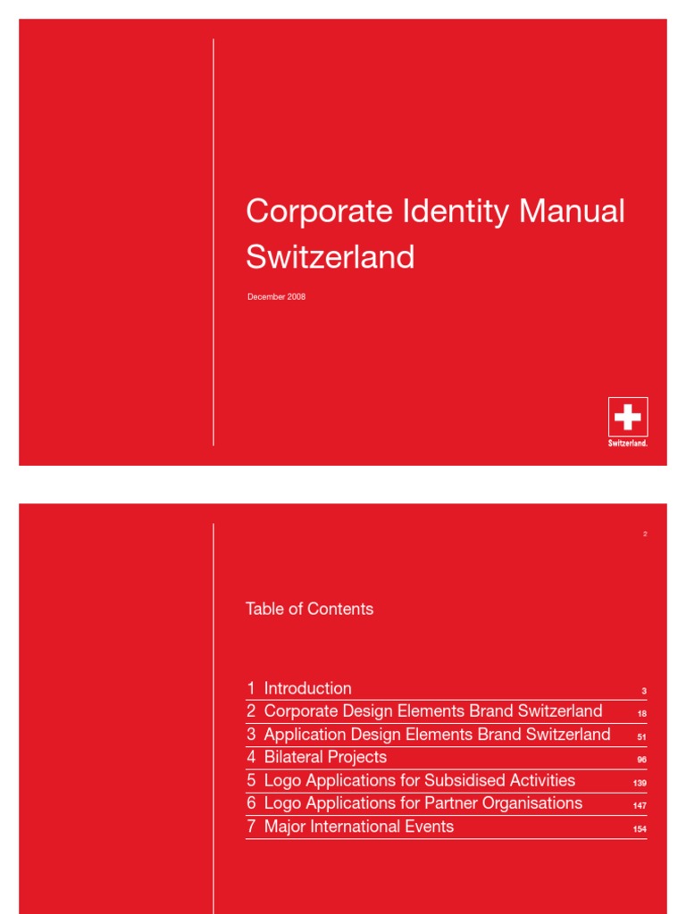 Switzerland - Corporate Identity Manual | PDF | Logos | Switzerland