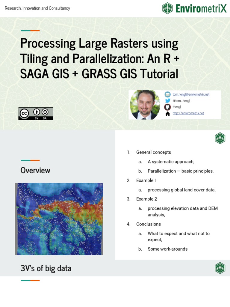 Processing Large Rasters Using Tiling And Parallelization An R Saga Gis Grass Gis Tutorial