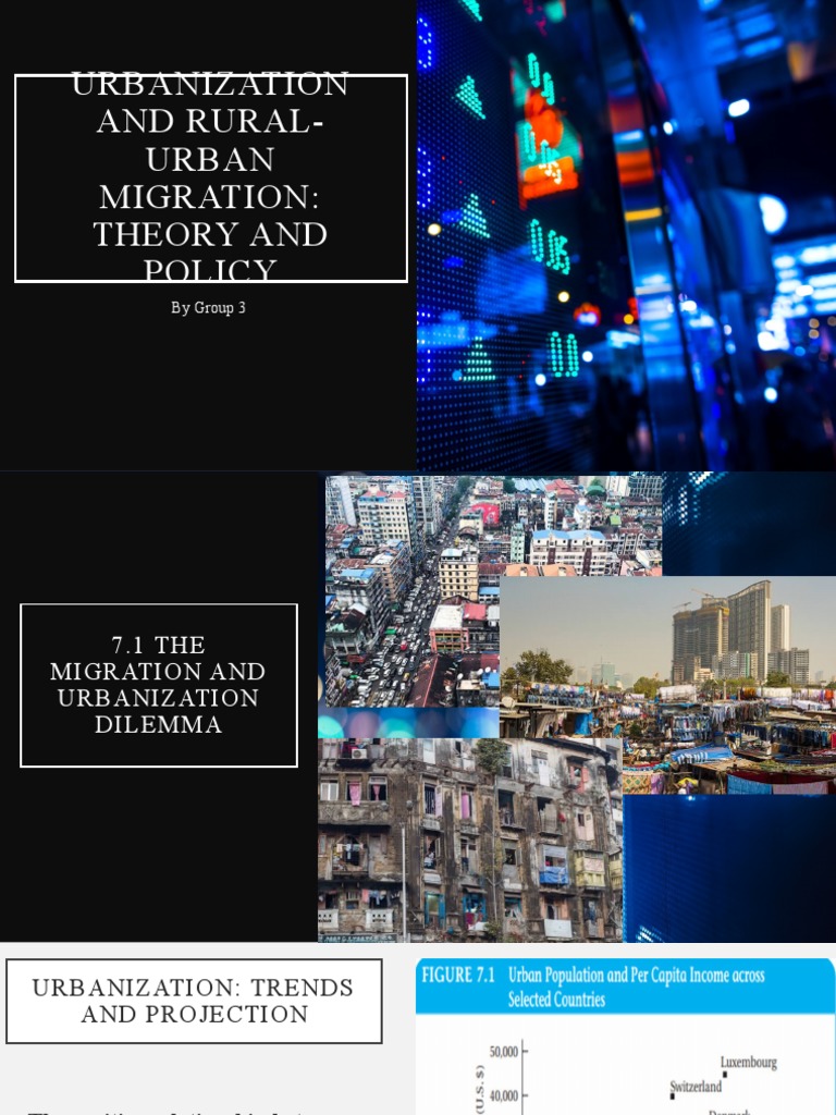 Urbanization and Rural-Urban Migration: Theory and Policy: by Group 3 ...