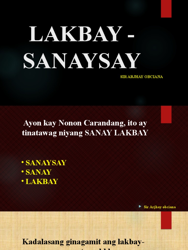 Lakbay Sanaysay | PDF
