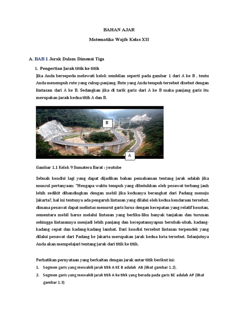 BAHAN AJAR MTK W Kelas XII Bab 1 | PDF